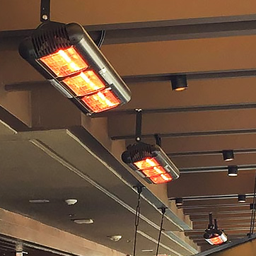 Outdoor Ceiling Mount Gas Heater | Shelly Lighting