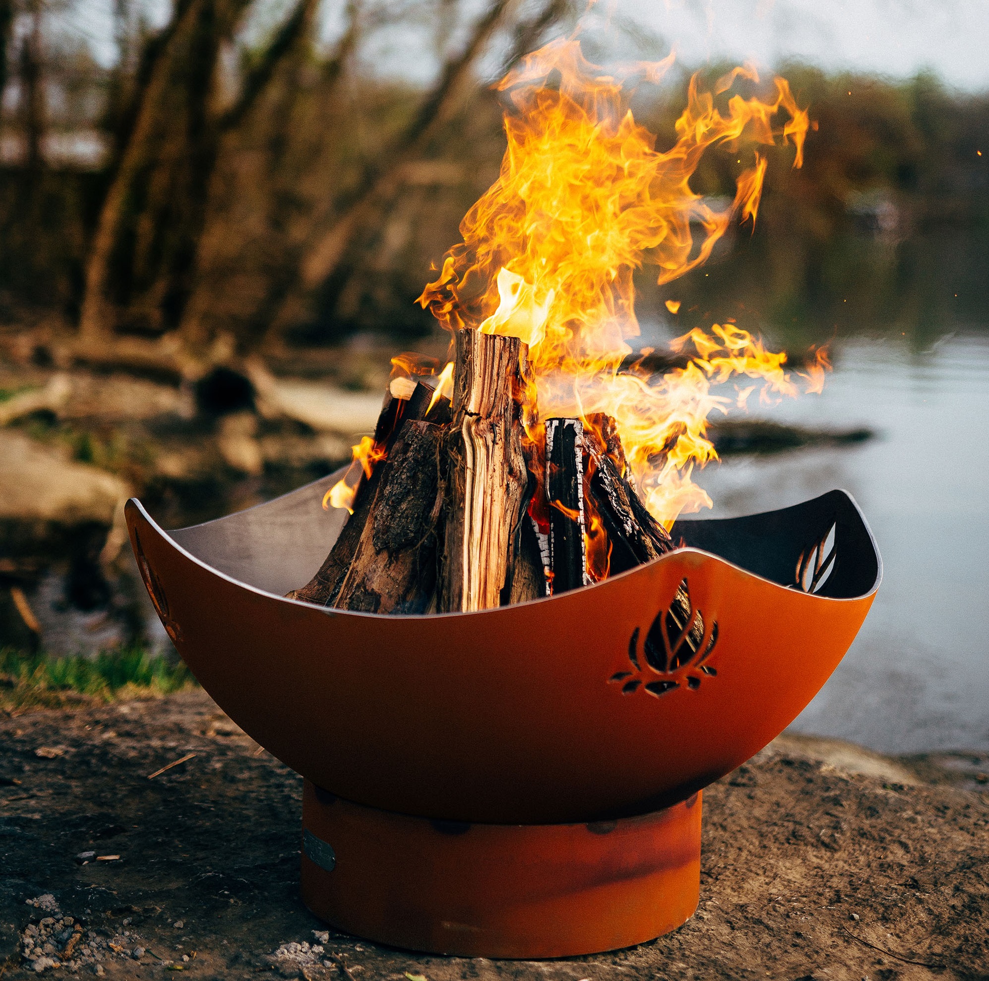 Fire Pit Art - Namaste-Woodburning - Namaste - Wood Burning - 36 Inch ...